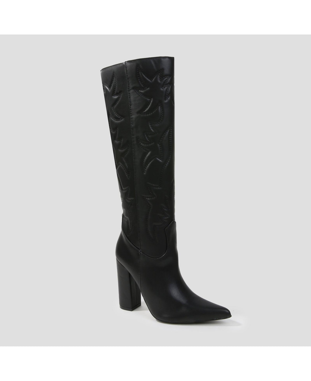 Click here for Berness Antonella Western High-Heeled Boots - Blac... prices