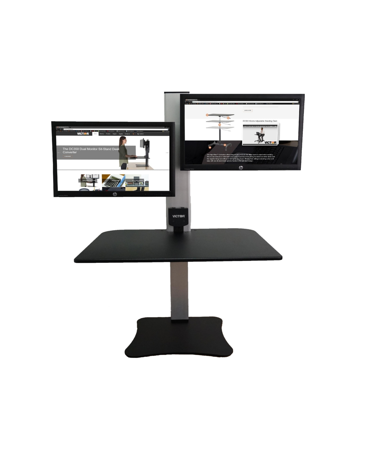 Click here for Victor High Rise Electric Dual Monitor Sit Stand D... prices