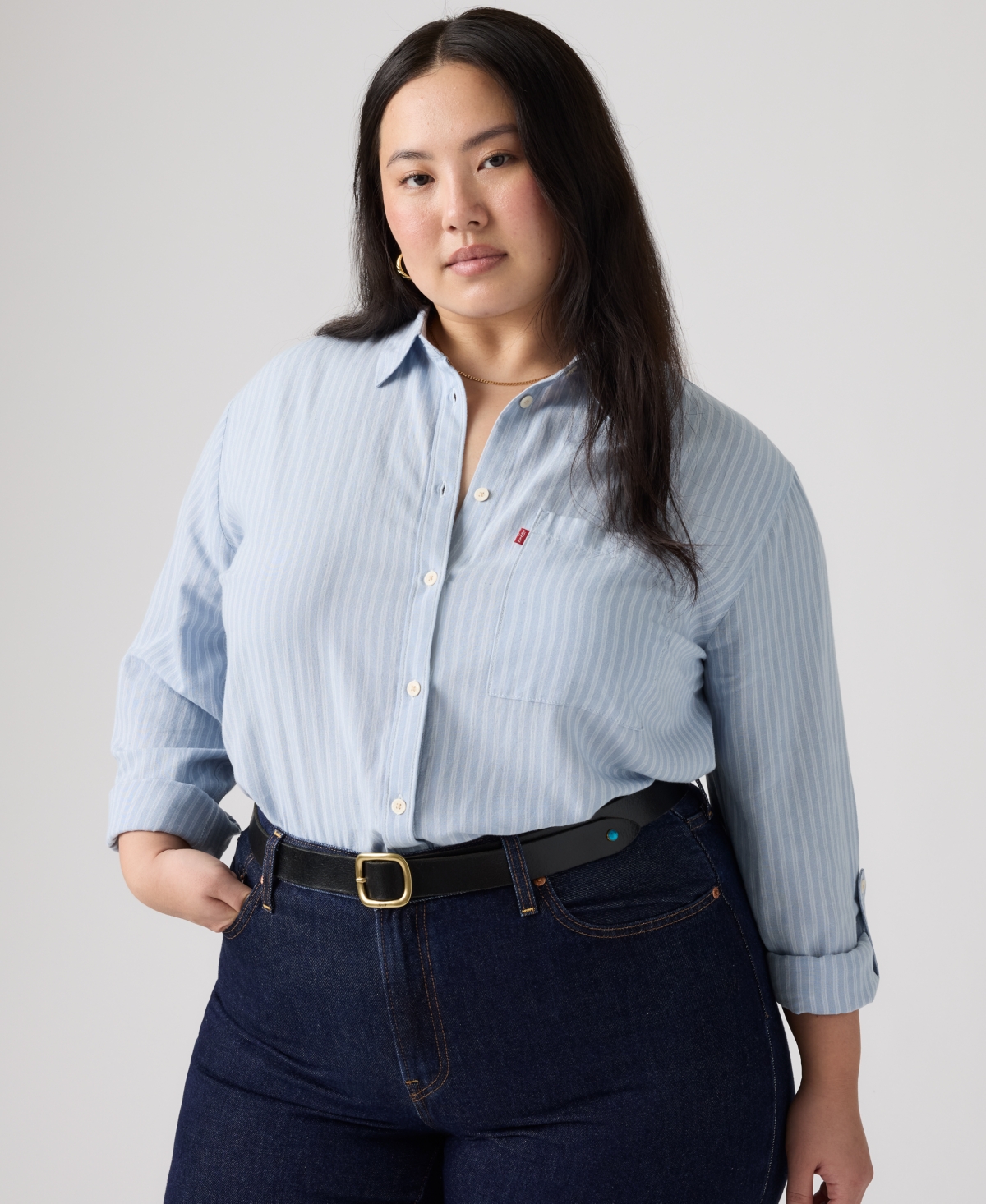 Click here for Levis Plus Size Darlene Collared Neck Shirt - Cann... prices