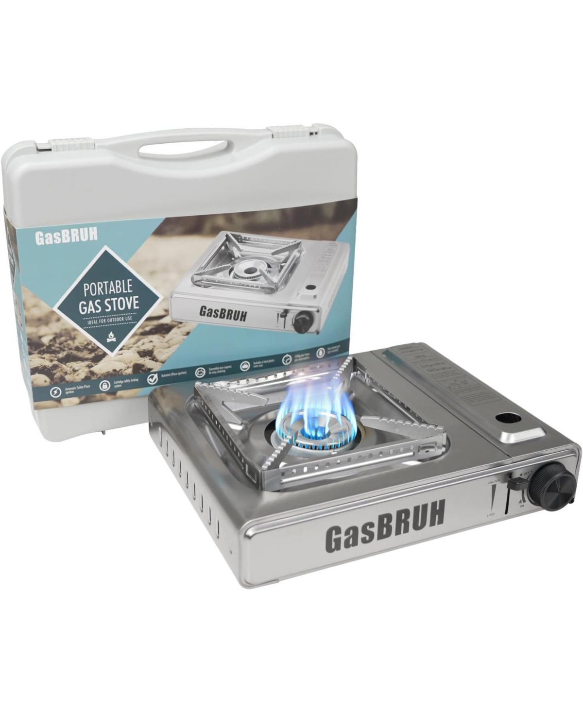 Click here for Aofar 1-Burner Butane Camping Stove with Windblock... prices