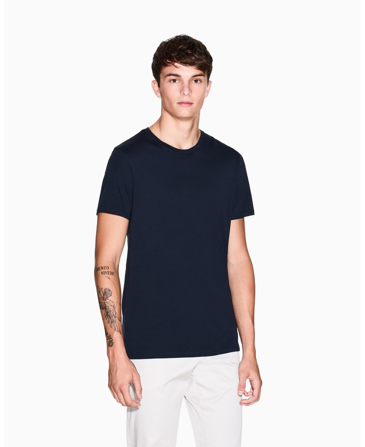 Click here for A|X Armani Exchange Mens Pima Crew Neck T-Shirt -... prices