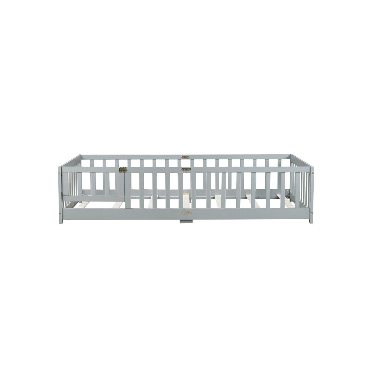 Click here for Cesicia Twin Size Floor Bed with Safety Fence & Do... prices