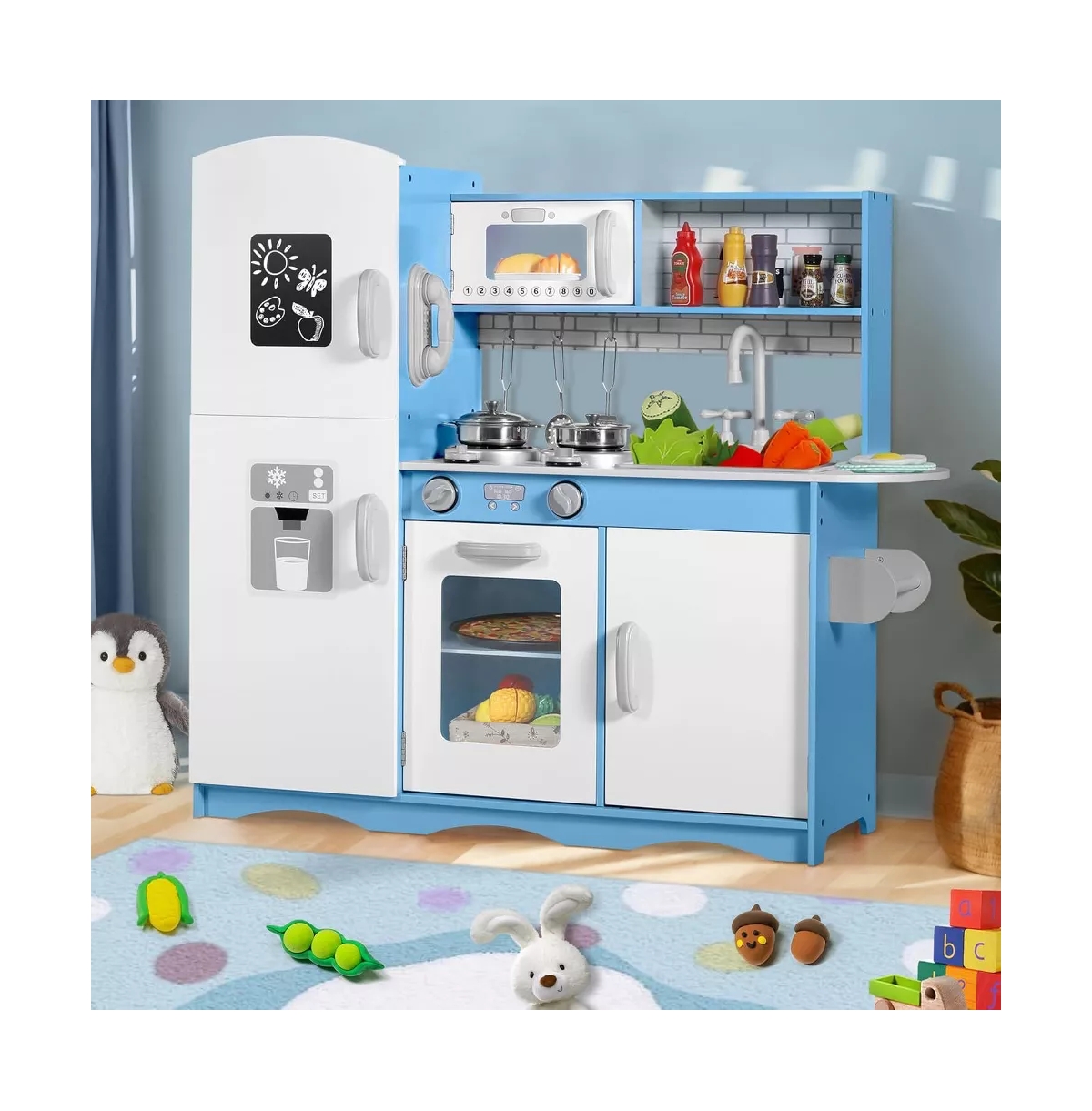 Click here for Kinder King Wooden Kids Play Kitchen  Toy Kitchen... prices