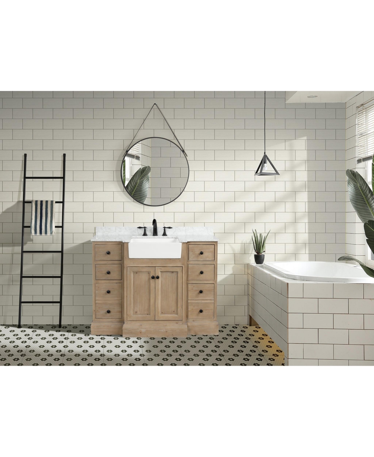 Click here for Ari Bath 48" Kelly  Weathered Fir Finish  Car... prices