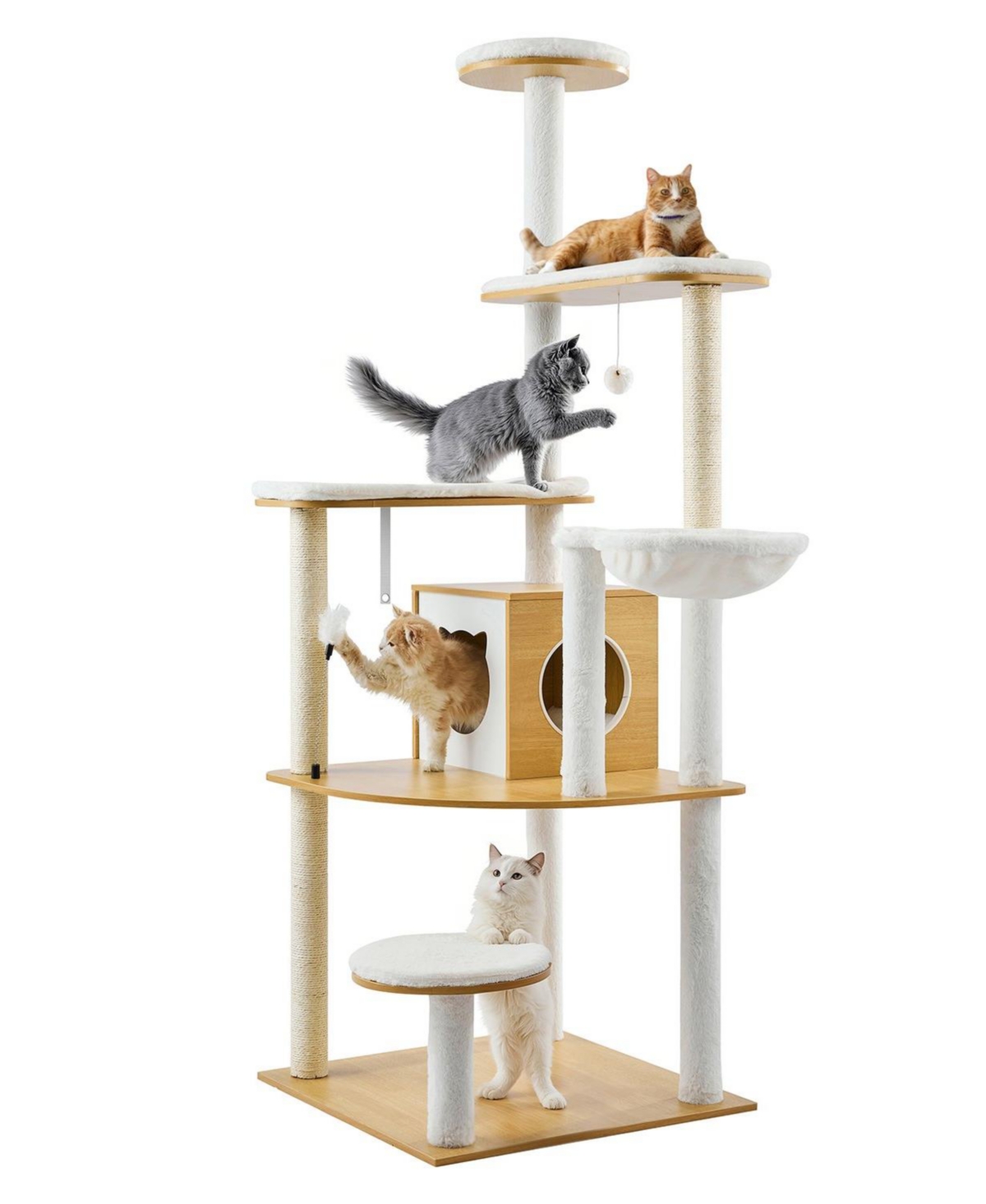 Click here for Cozito 69 Multi-Level Cat Tree with Hammock & Scra... prices