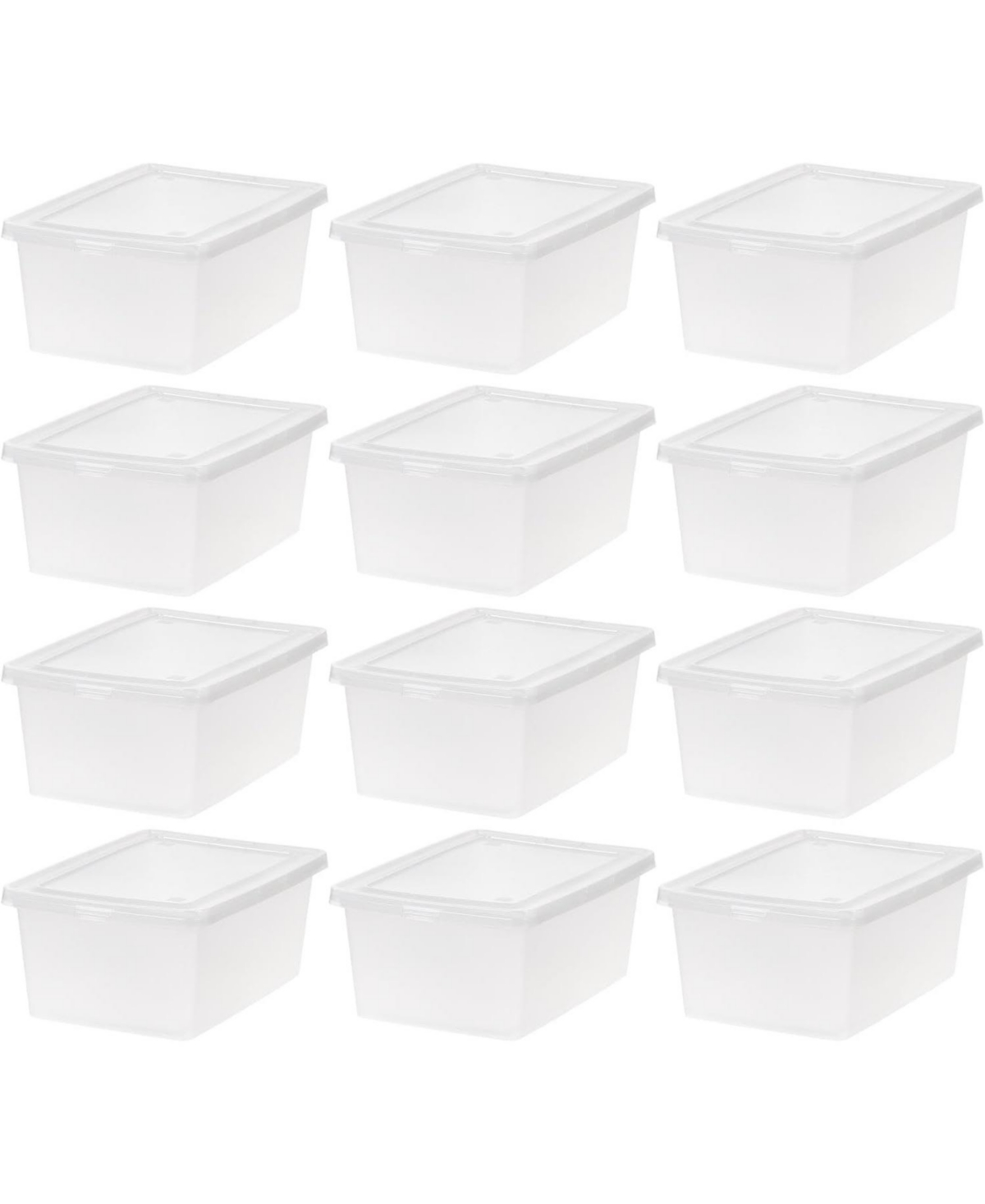 Click here for Iris Usa 15 Qt Storage Bins with Lids  12Pk prices