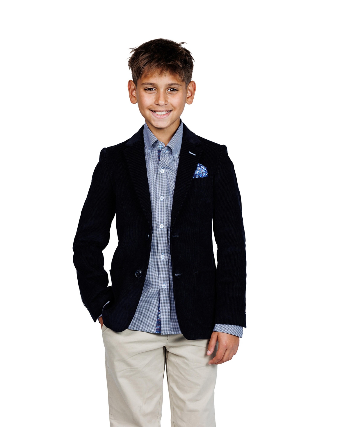 Click here for Tailorbyrd Big Boys Solid Fine Wale Corduroy Sport... prices