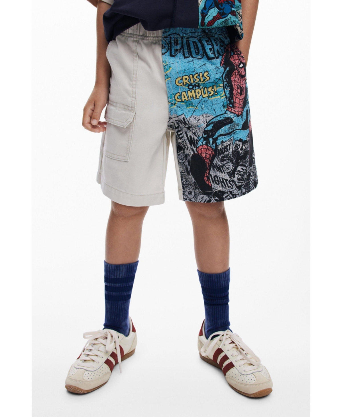 Click here for Desigual Boys Boyss Spiderman Bermuda - Off white prices