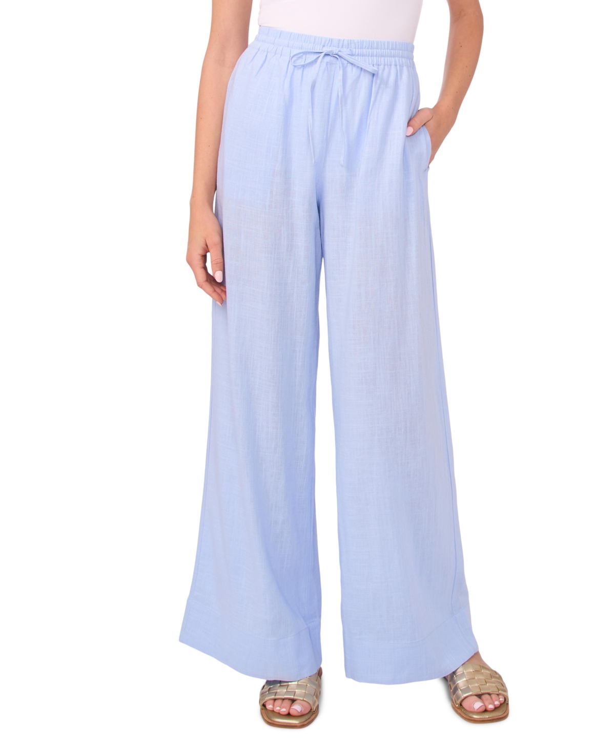Click here for 1.state Womens Wide Leg with Drawcord Casual Pants... prices