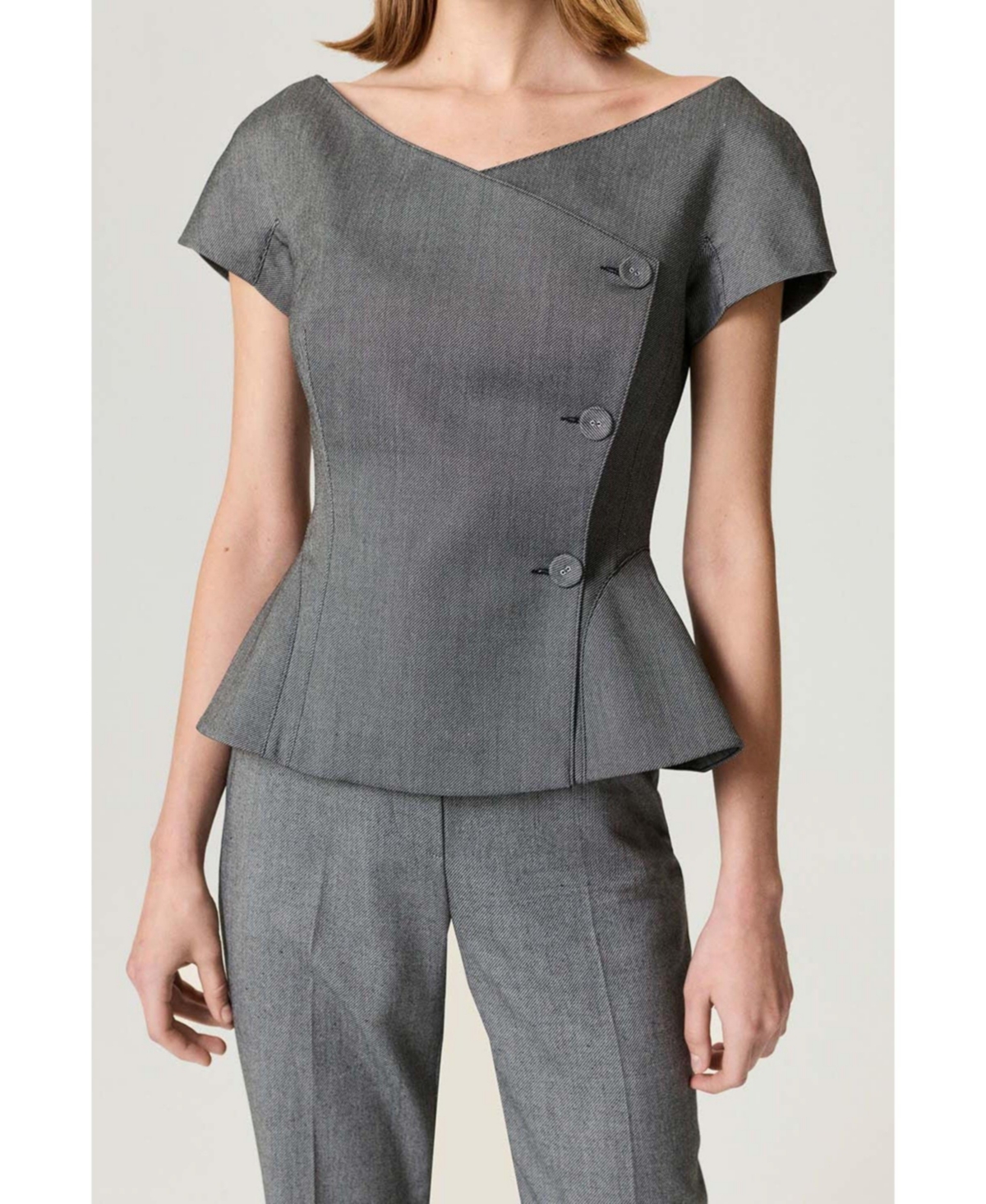 Click here for Nocturne Womens Double-Breasted V-Neck Tailored Ve... prices