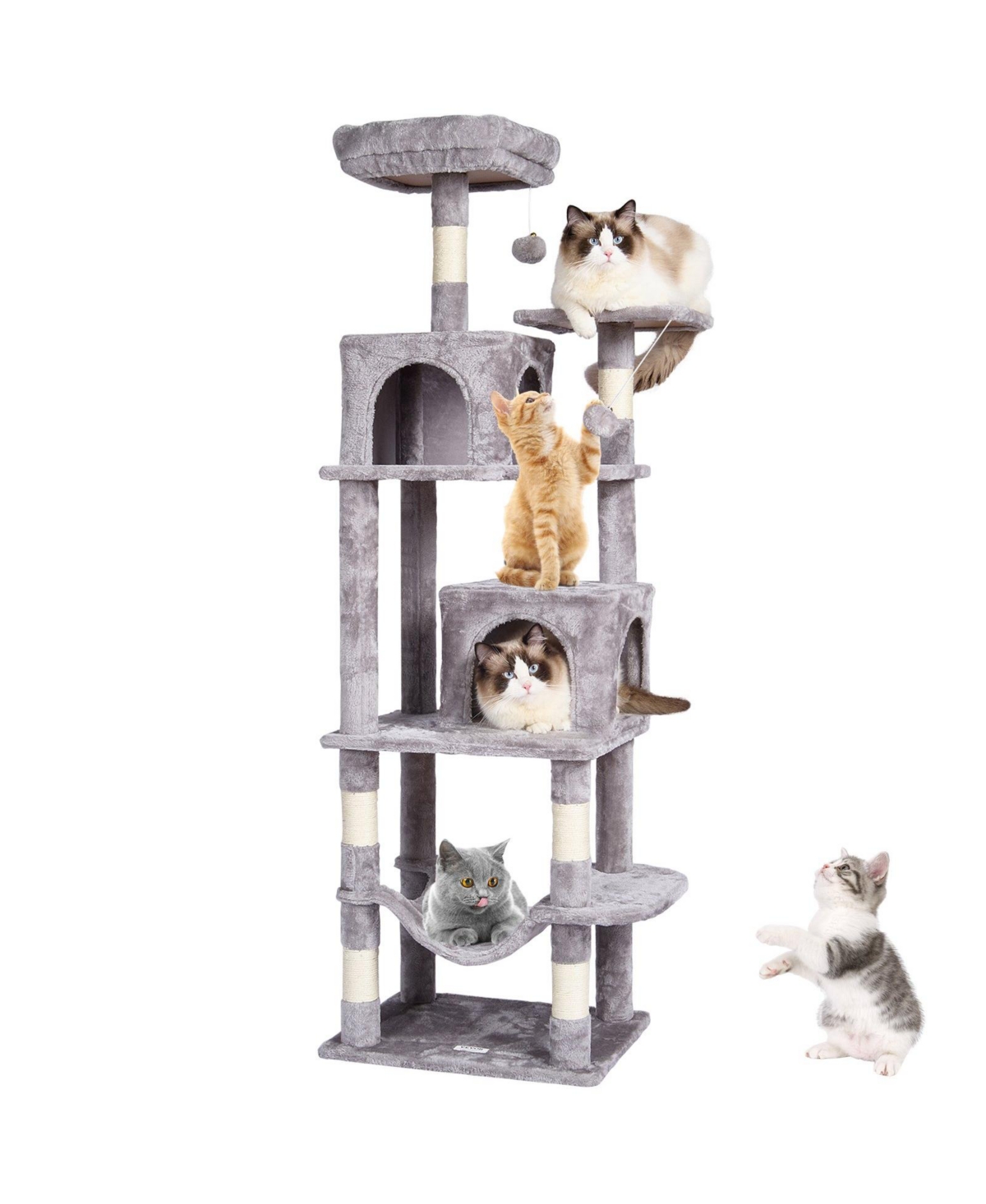 Click here for Cozito 63" Multi-Level Cat Tree with 2 Condos... prices