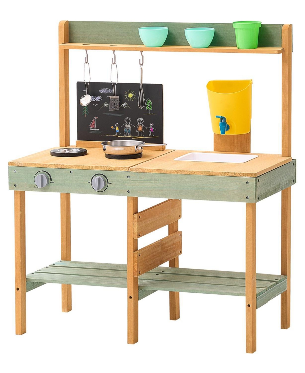 Click here for Sugift Outdoor Mud Kitchen with Planter Box  Black... prices