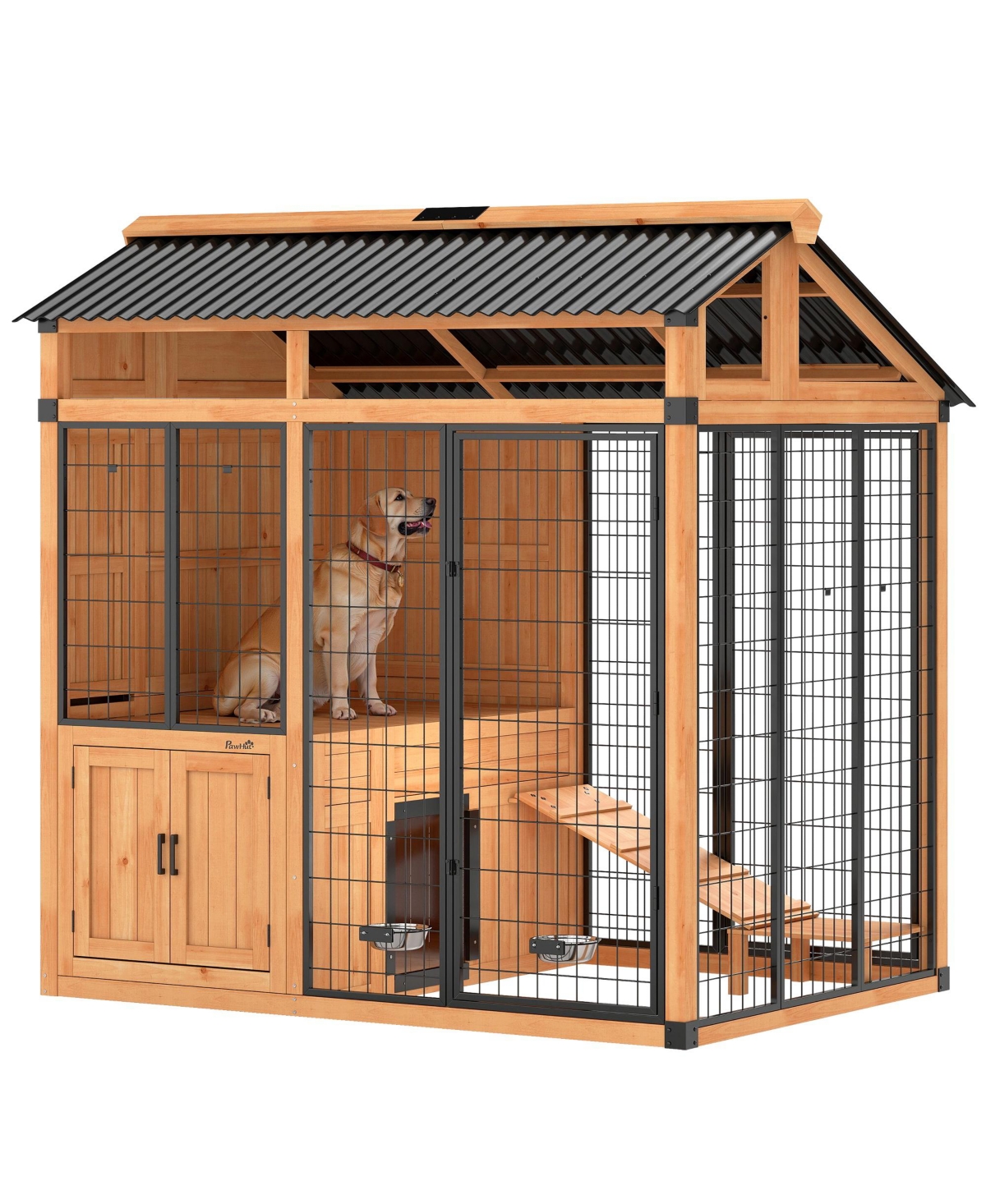 Click here for PawHut Extra Large Dog House with Activity Platfor... prices