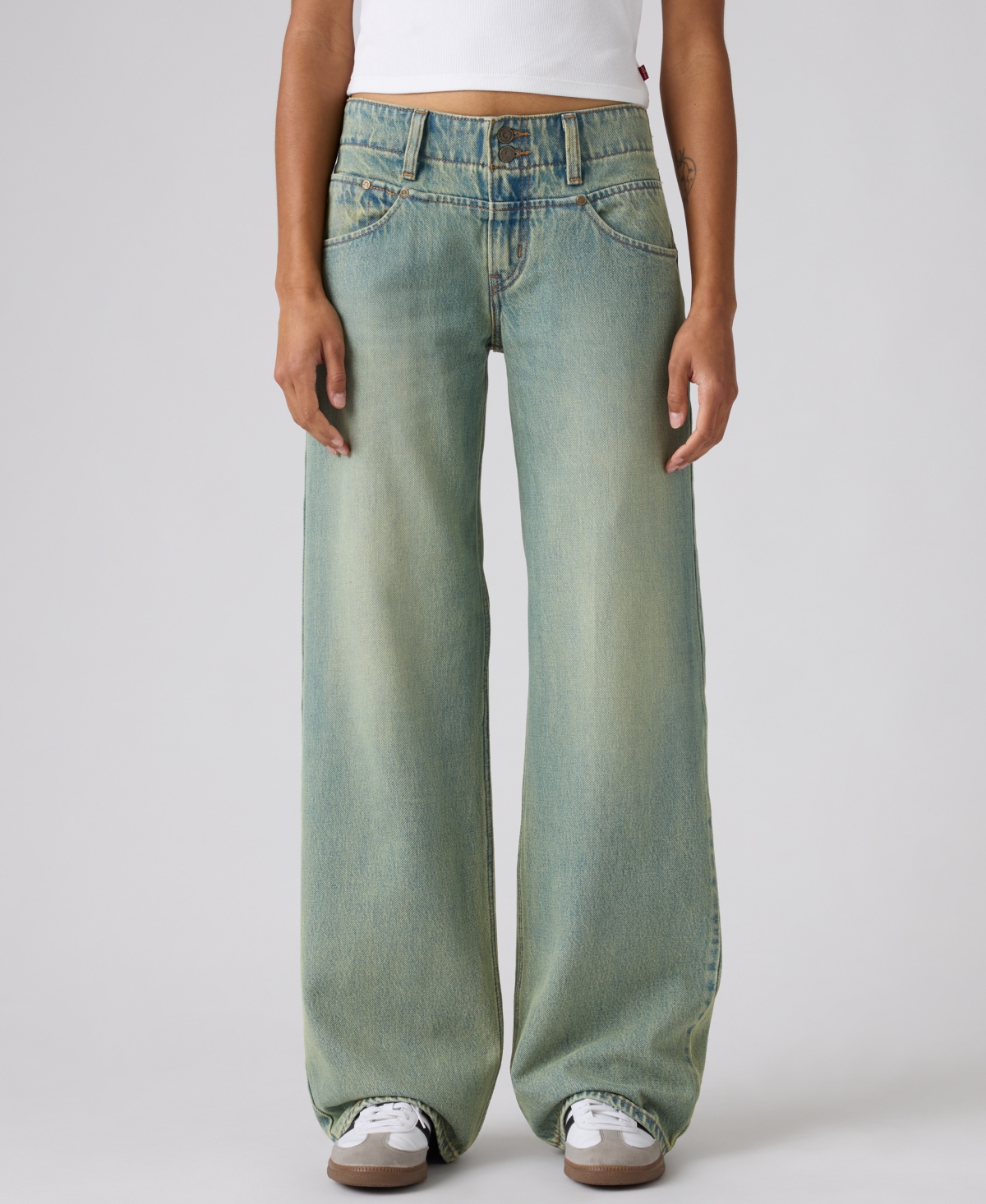 Click here for Levis Womens Super Low Loose Fit Jeans - Miners Bu... prices