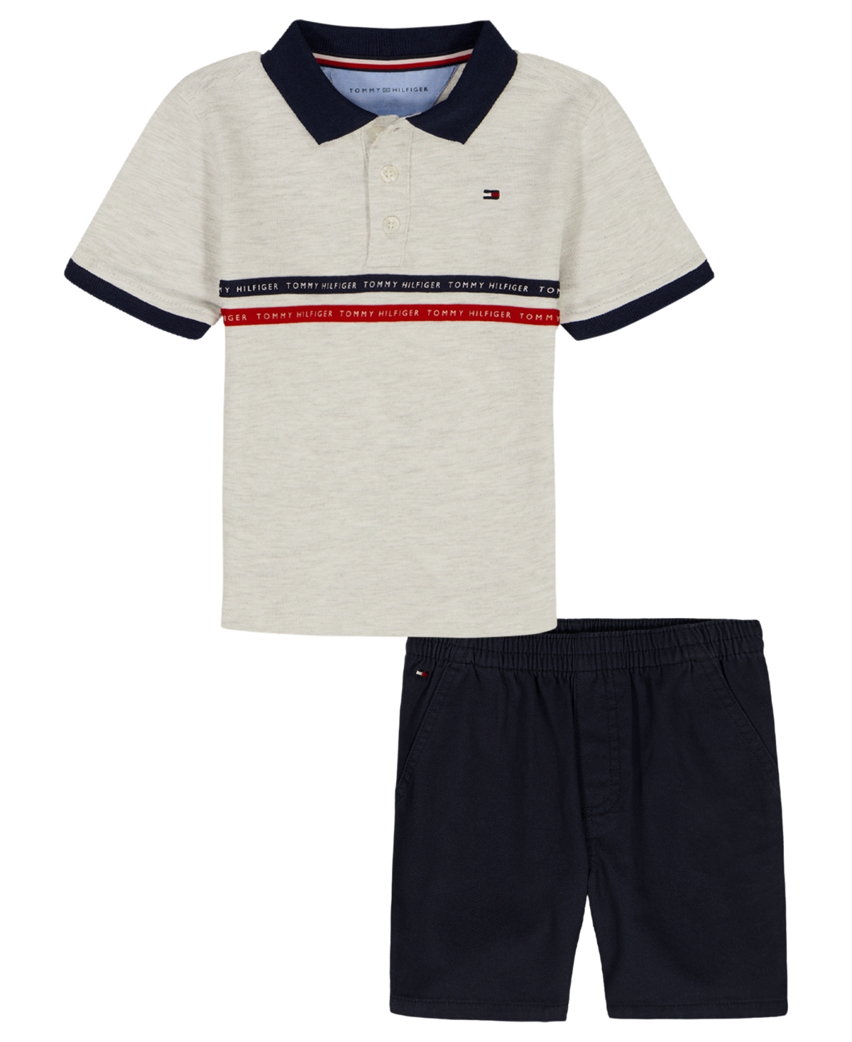 Click here for Tommy Hilfiger Boys 2T-7 Polo Collar Shirt and Sho... prices