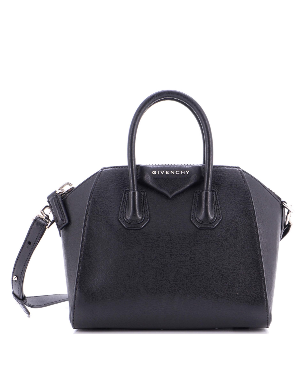 Click here for Pre-Owned Givenchy Mini Antigona Bag Leather - Bla... prices
