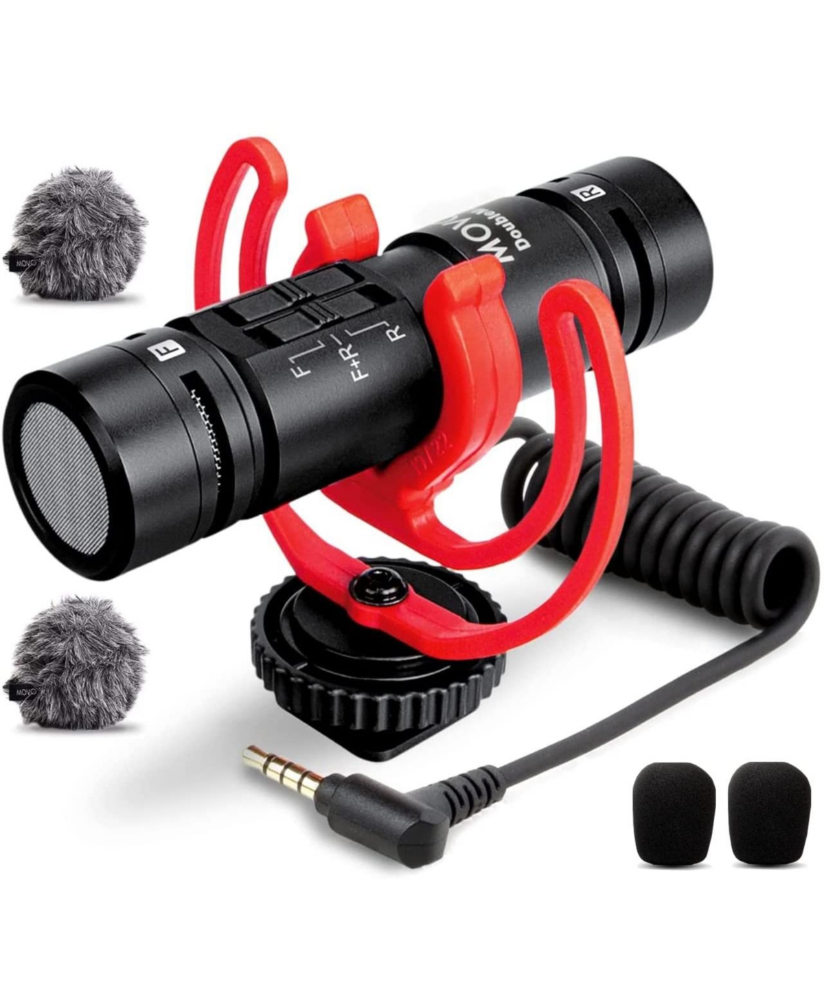 Click here for Movo DoubleMic V2 Two-Sided Shotgun Mic for Camera... prices