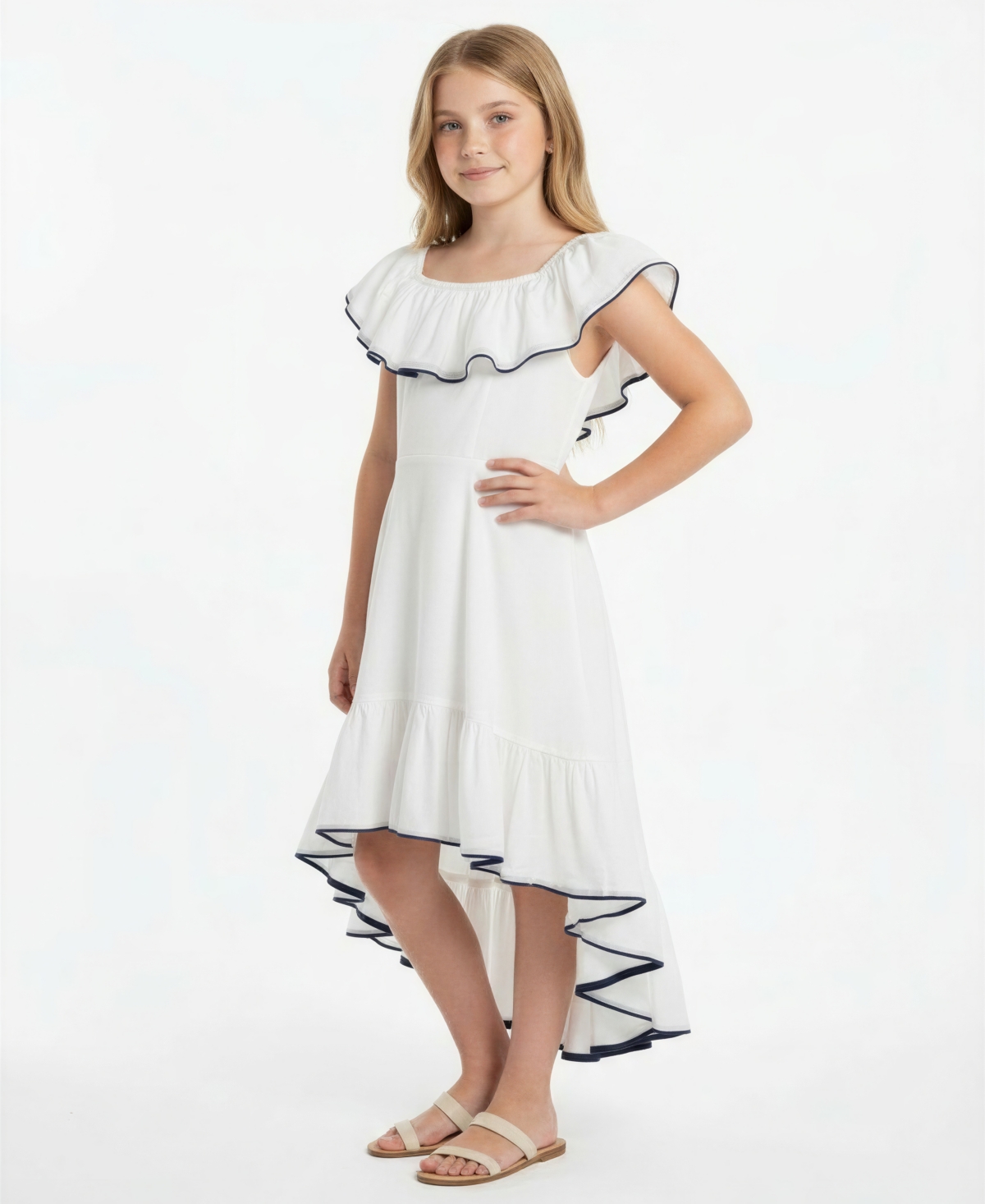 Click here for H by Habitual Girls 7-16 High-Low Ruffle Dress - W... prices
