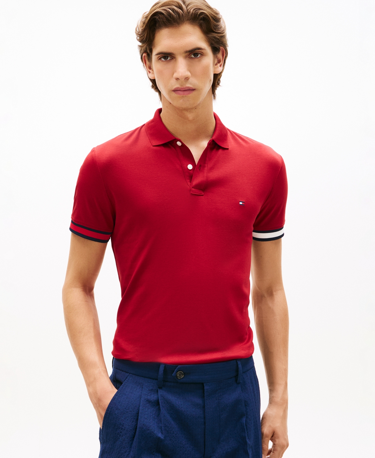 Click here for Tommy Hilfiger Mens Short-Sleeve Polo Shirt - Rega... prices