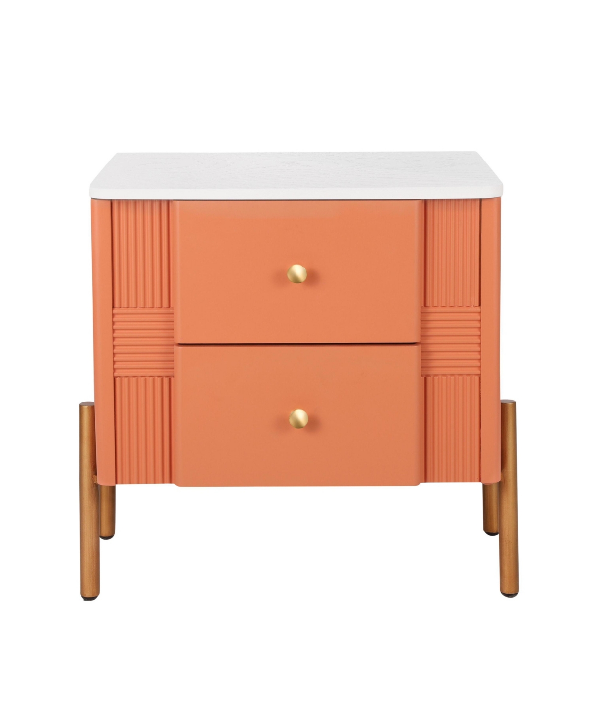 Click here for Cesicia Modern Mdf Nightstand with 2 Storage Drawe... prices