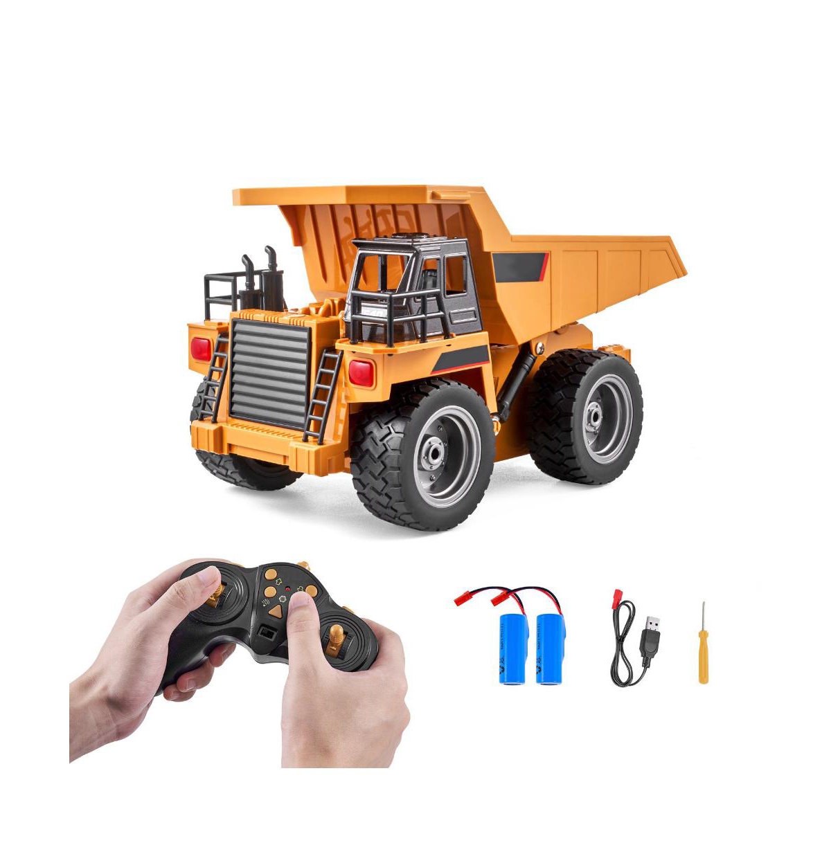 Click here for Slickblue Rc Dump Truck Toy  9-Channel 1:18 Scale... prices