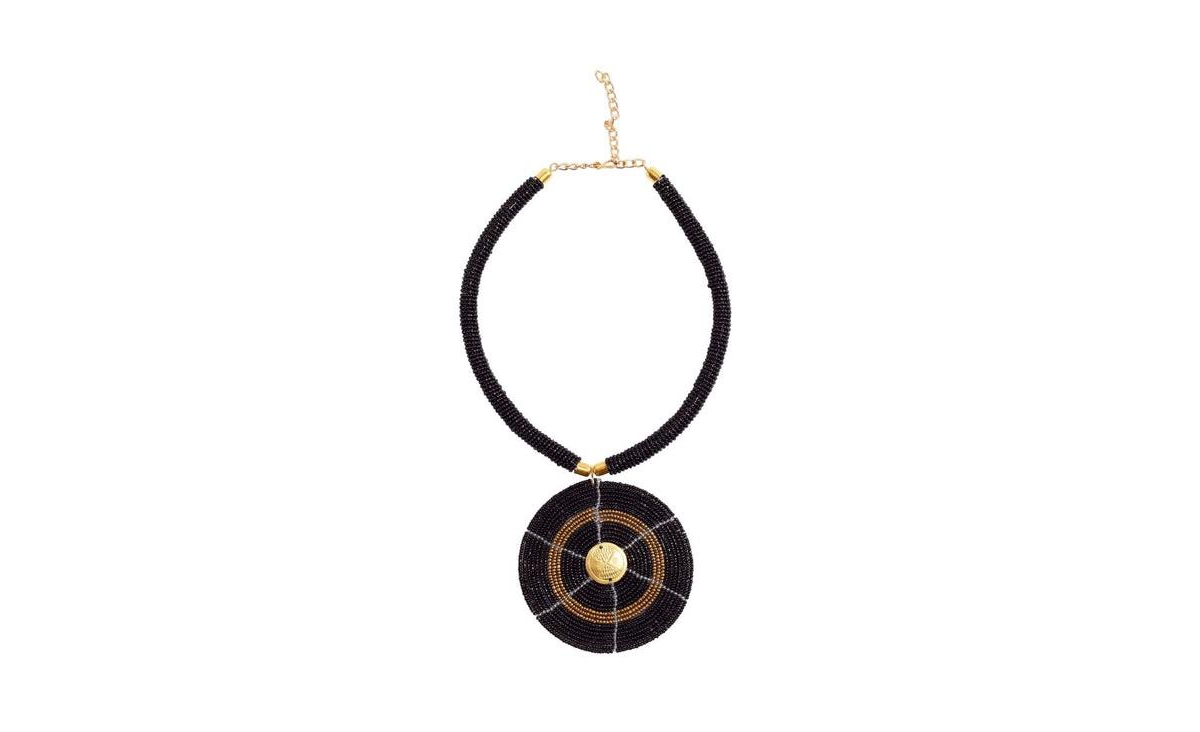 Click here for Kendi Amani Karani Beaded Necklace - Black copper prices