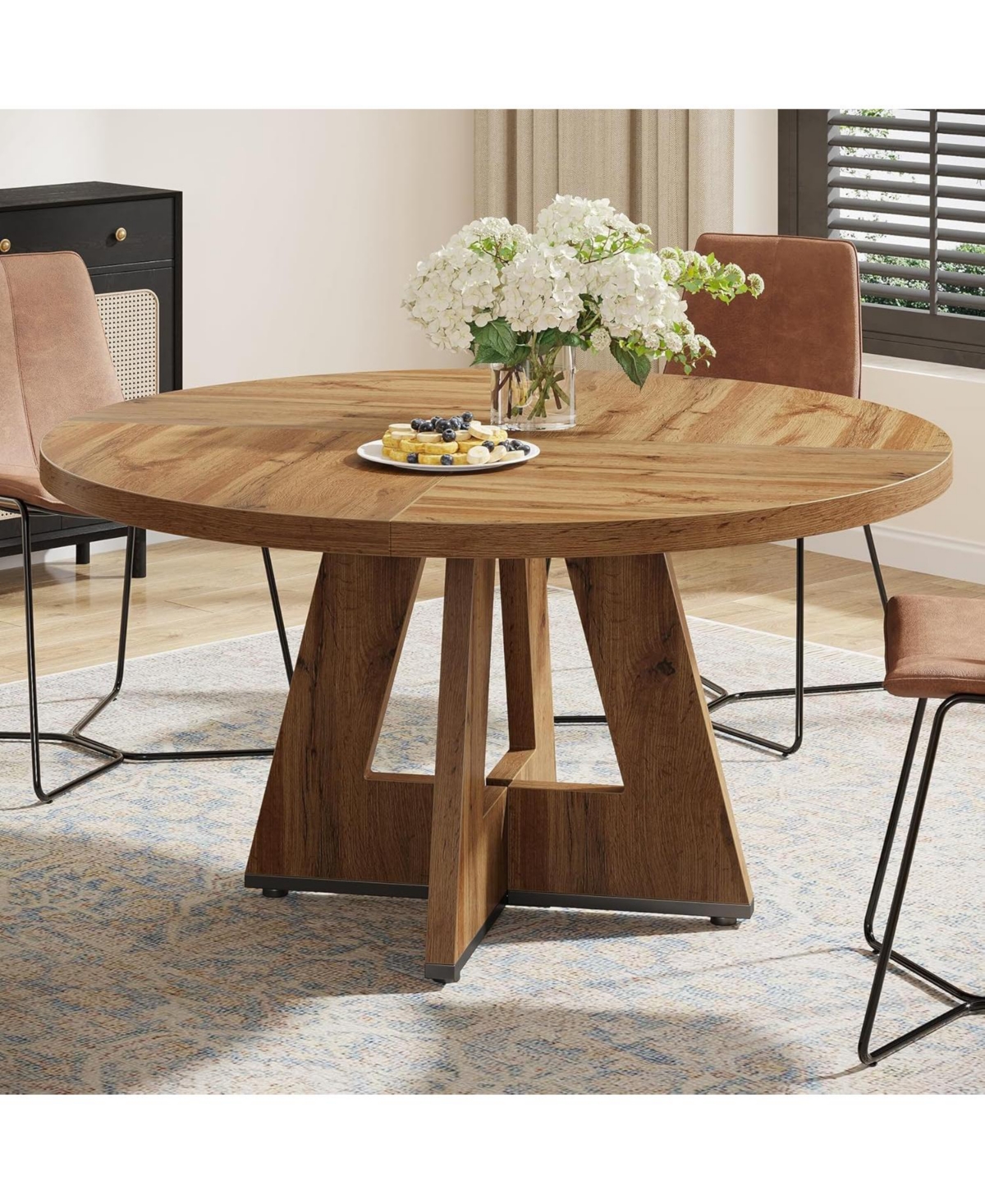 Click here for Tribesigns Round Dining Table for 4  47 Inch Wide... prices