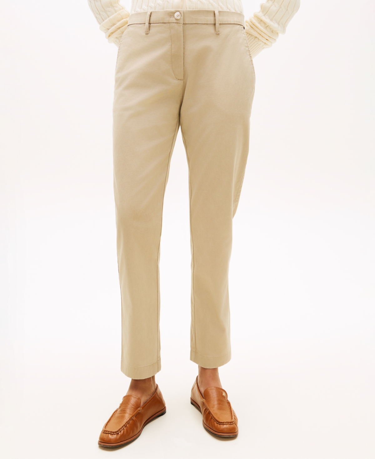 Click here for Tommy Hilfiger Womens Twill Slim Chino Pants - Bei... prices