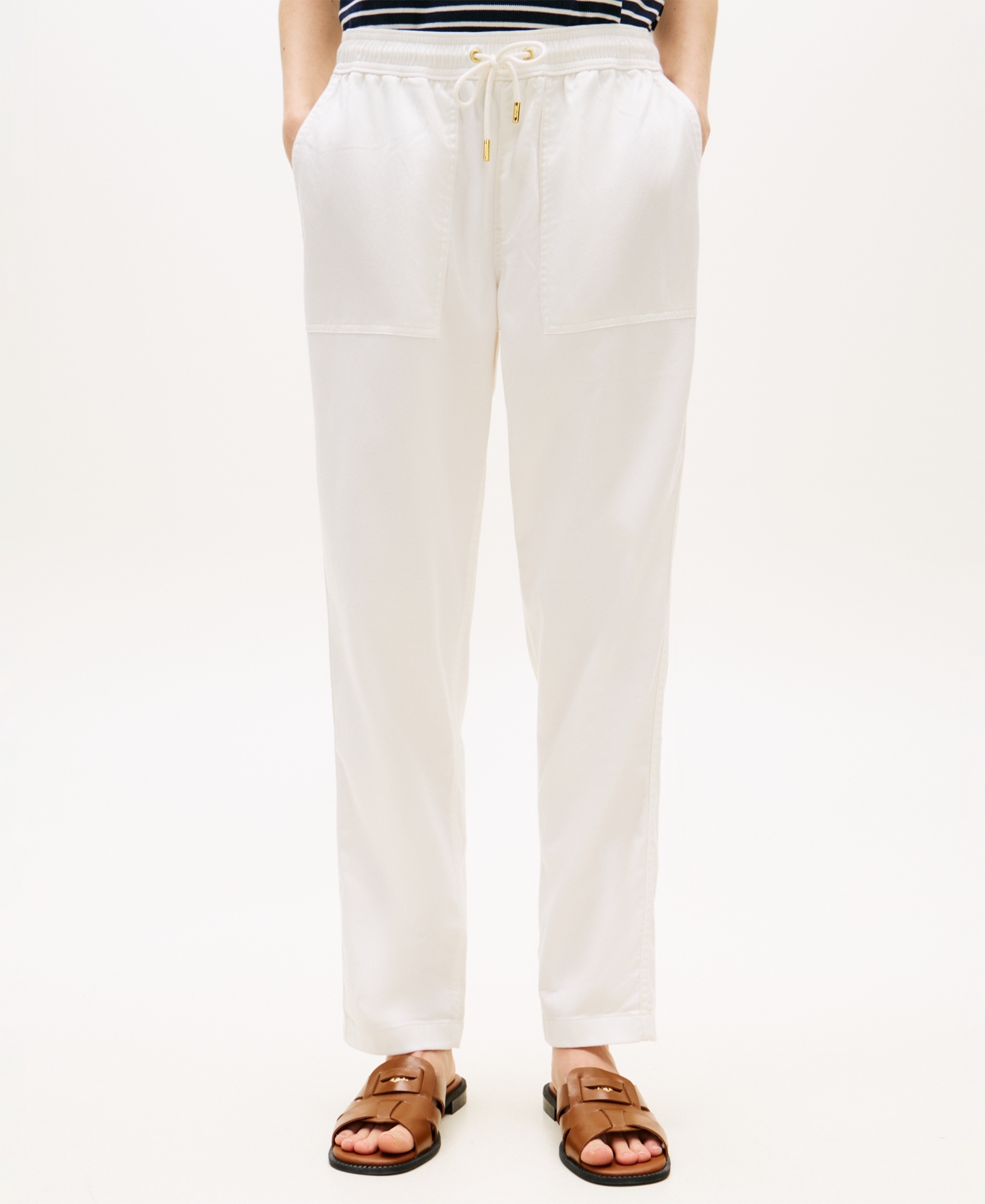 Click here for Tommy Hilfiger Womens Cargo Pull-On Pants - Ecru prices