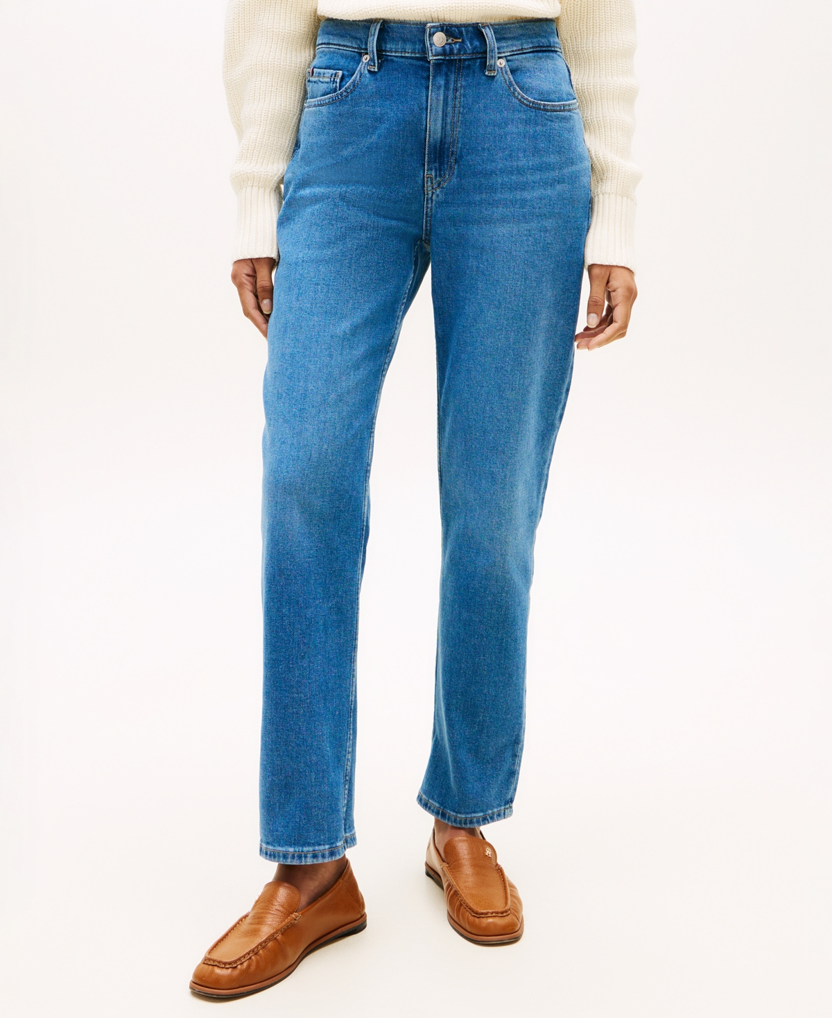 Click here for Tommy Hilfiger Womens Classic Straight Jeans - Blu... prices