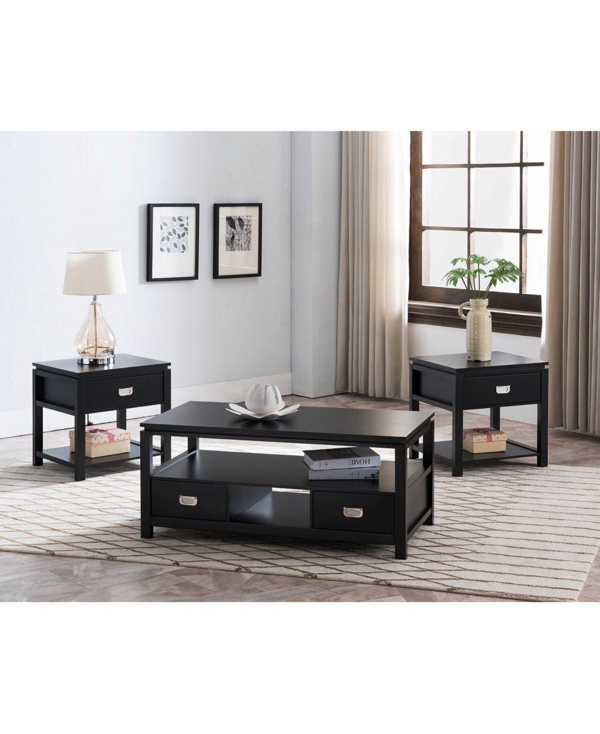 Click here for Kings Brand Furniture Charlie 3-Piece Occasional T... prices