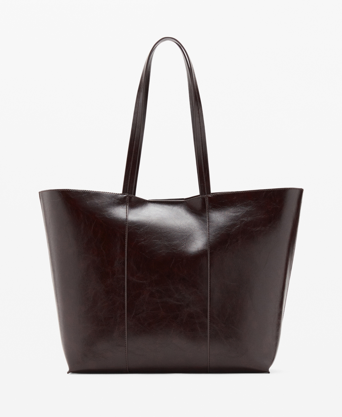 Click here for Mango Womens Large Shopper Bag - Chocolate prices