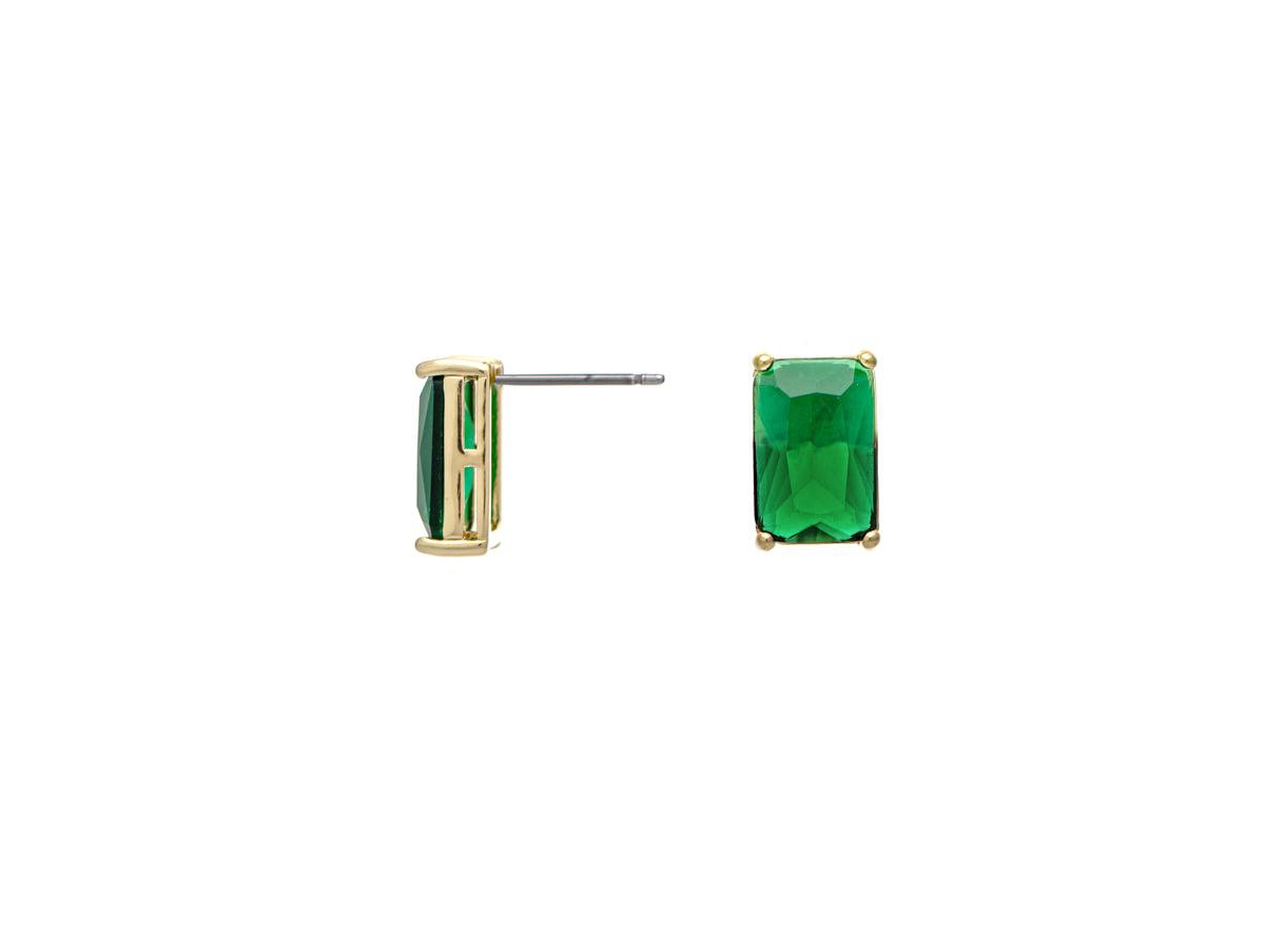 Click here for Rivka Friedman Kelly Green Cz Solitaire Stud Earri... prices