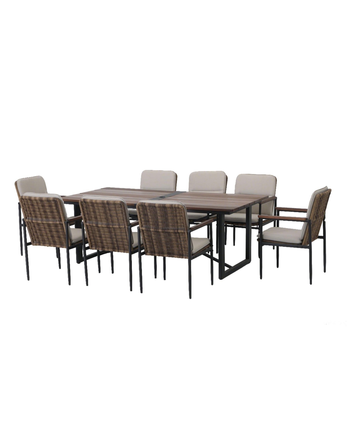 Click here for Mondawe 9-piece Outdoor Patio Dining Set include 8... prices