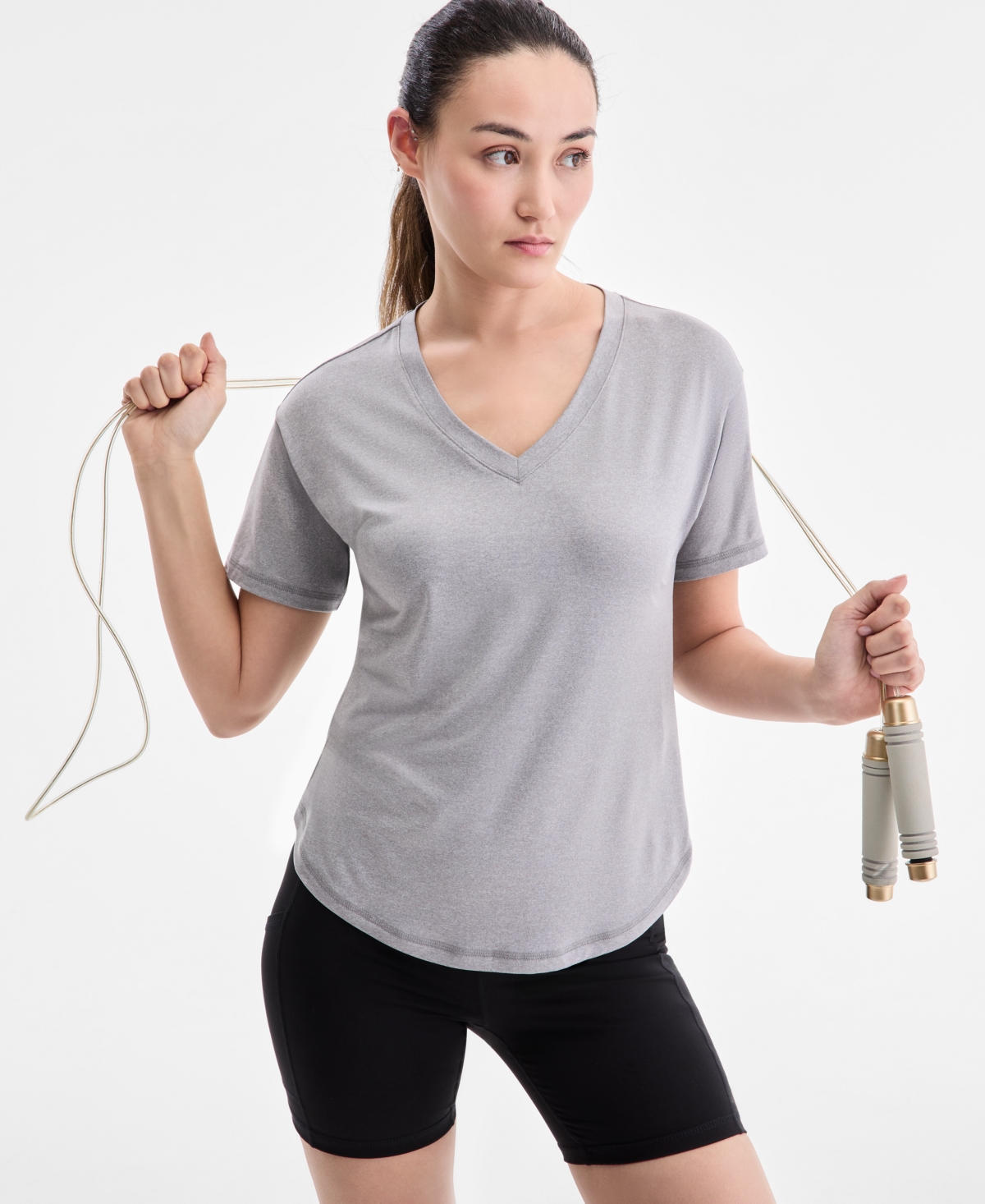 Click here for Id Ideology Womens V-Neck Short-Sleeve Performance... prices