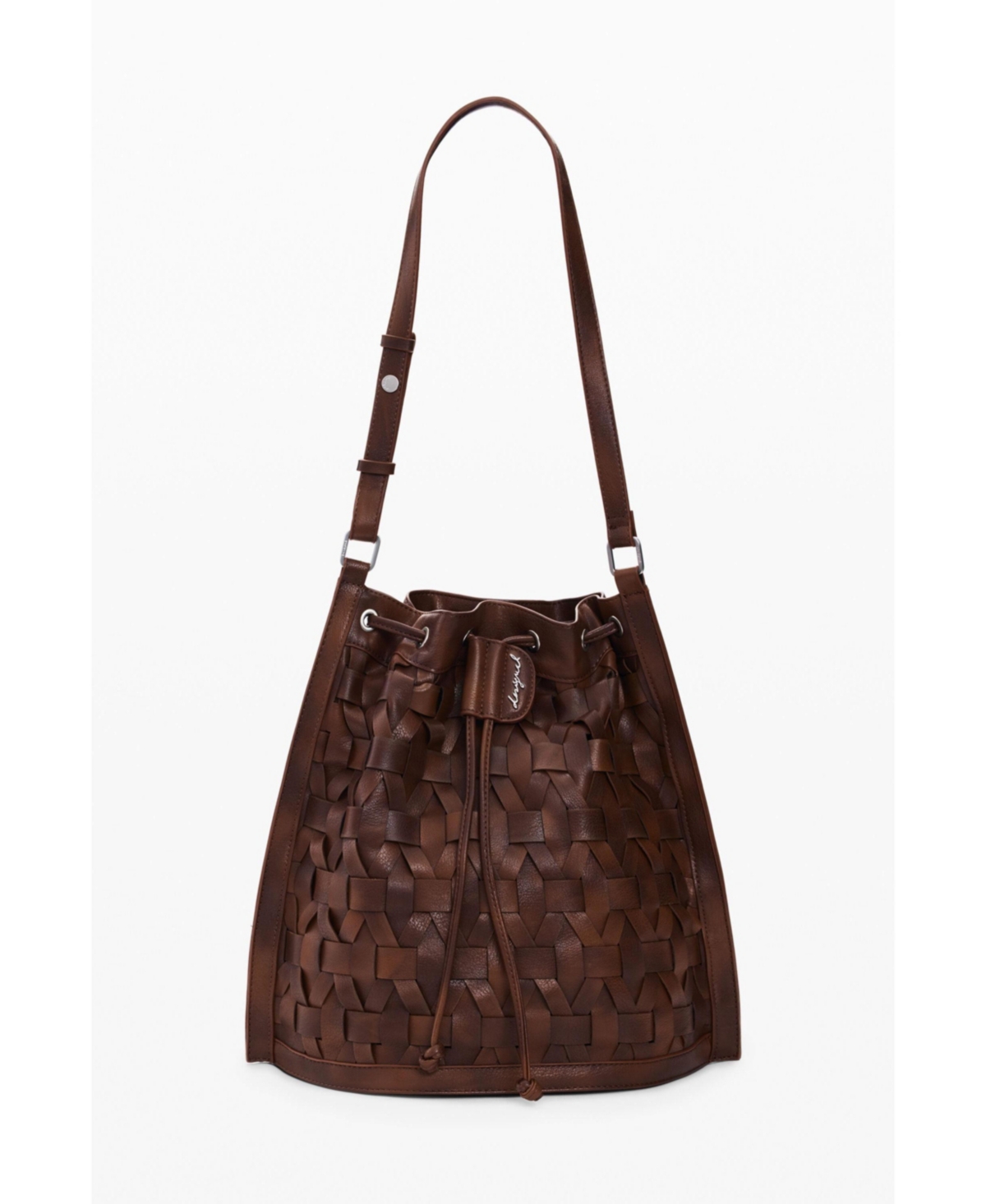 Click here for Desigual Womens Medium braided drawstring backpack... prices