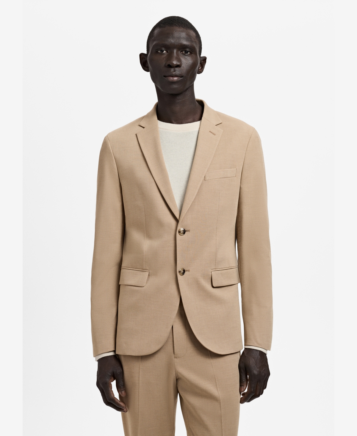 Click here for Mango Mens Stretch Fabric Super Slim-Fit Suit Jack... prices