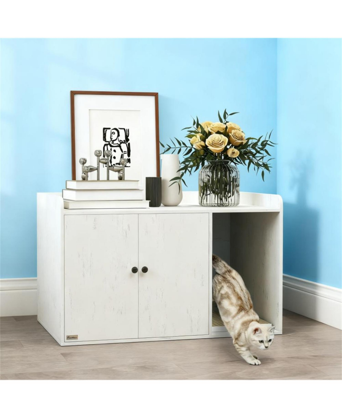 Click here for Aostirmotor Cat Litter Box Enclosure with Scratchi... prices