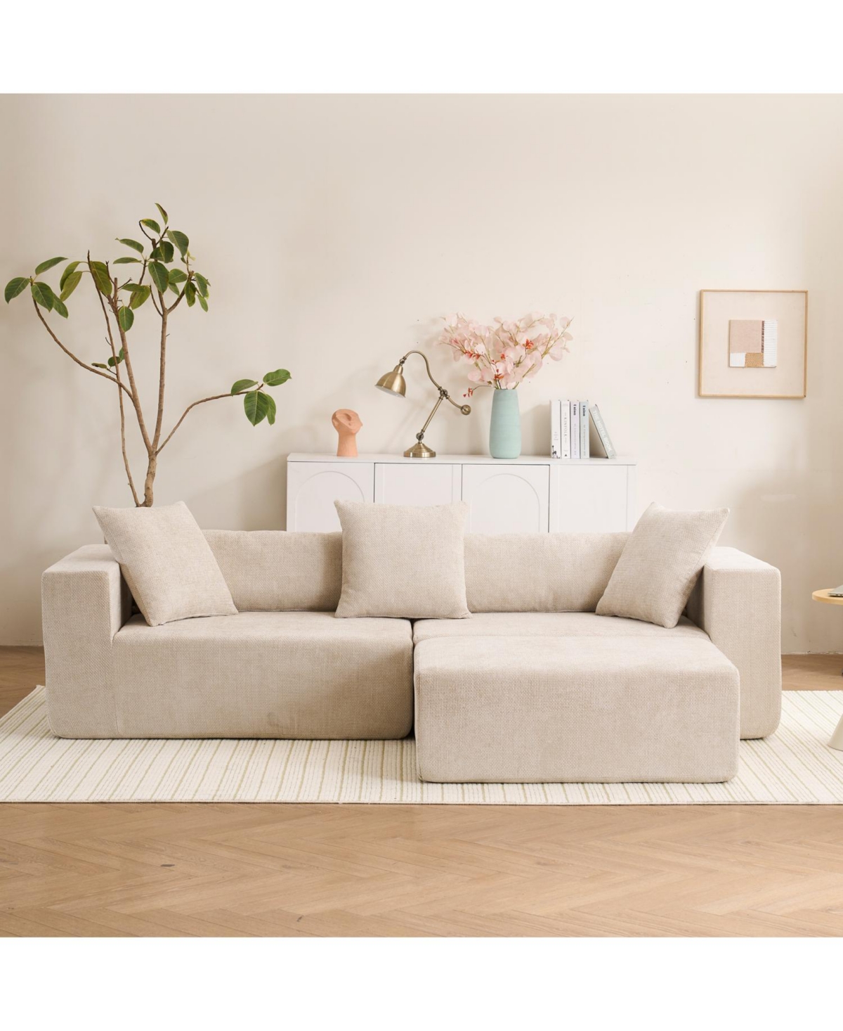 Click here for Streamdale Furniture L-Shaped Chenille Sectional S... prices