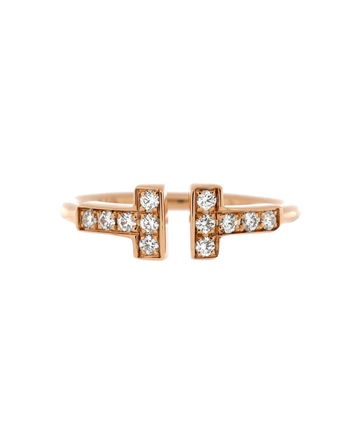 Click here for Pre-Owned Tiffany & Co T Wire Ring - 18k rose gold prices