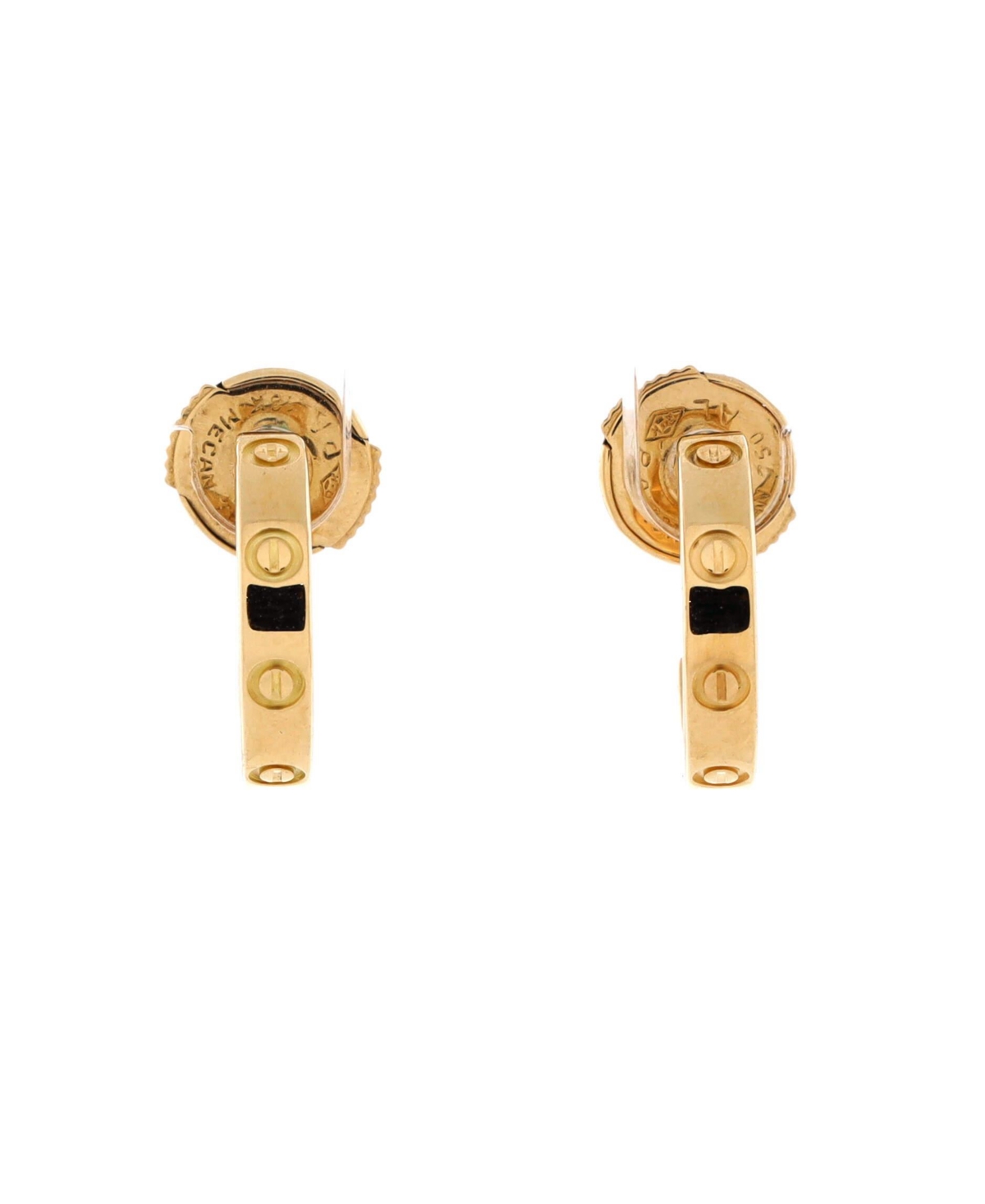 Click here for Pre-Owned Cartier Love Hoop Earrings - 18k yellow... prices