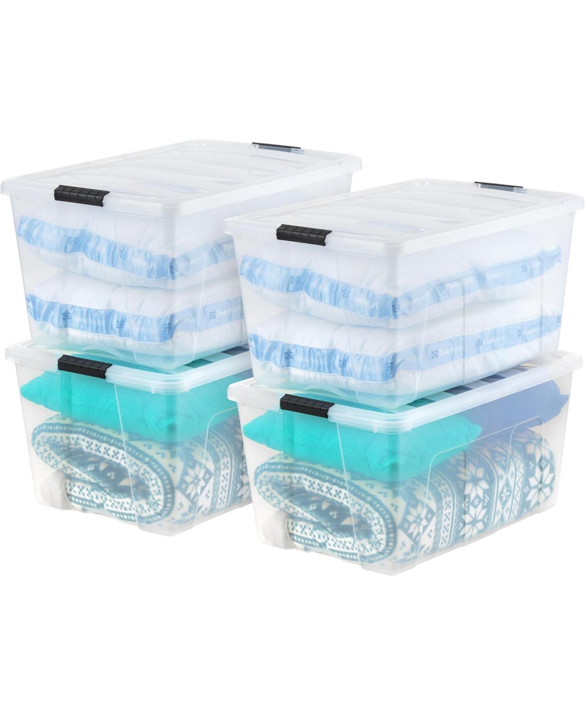 Click here for Iris Usa 94 Qt Stackable Plastic Storage Bins with... prices