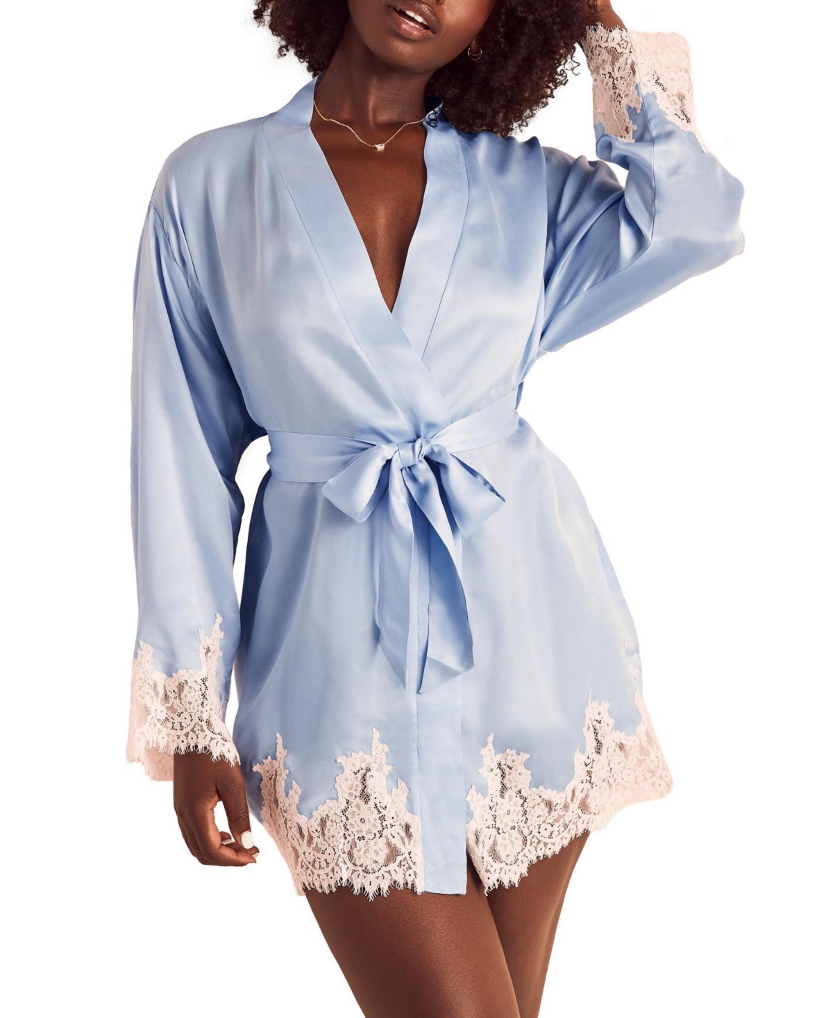 Click here for Adore Me Womens Atelier Collection Silk Robe - Med... prices