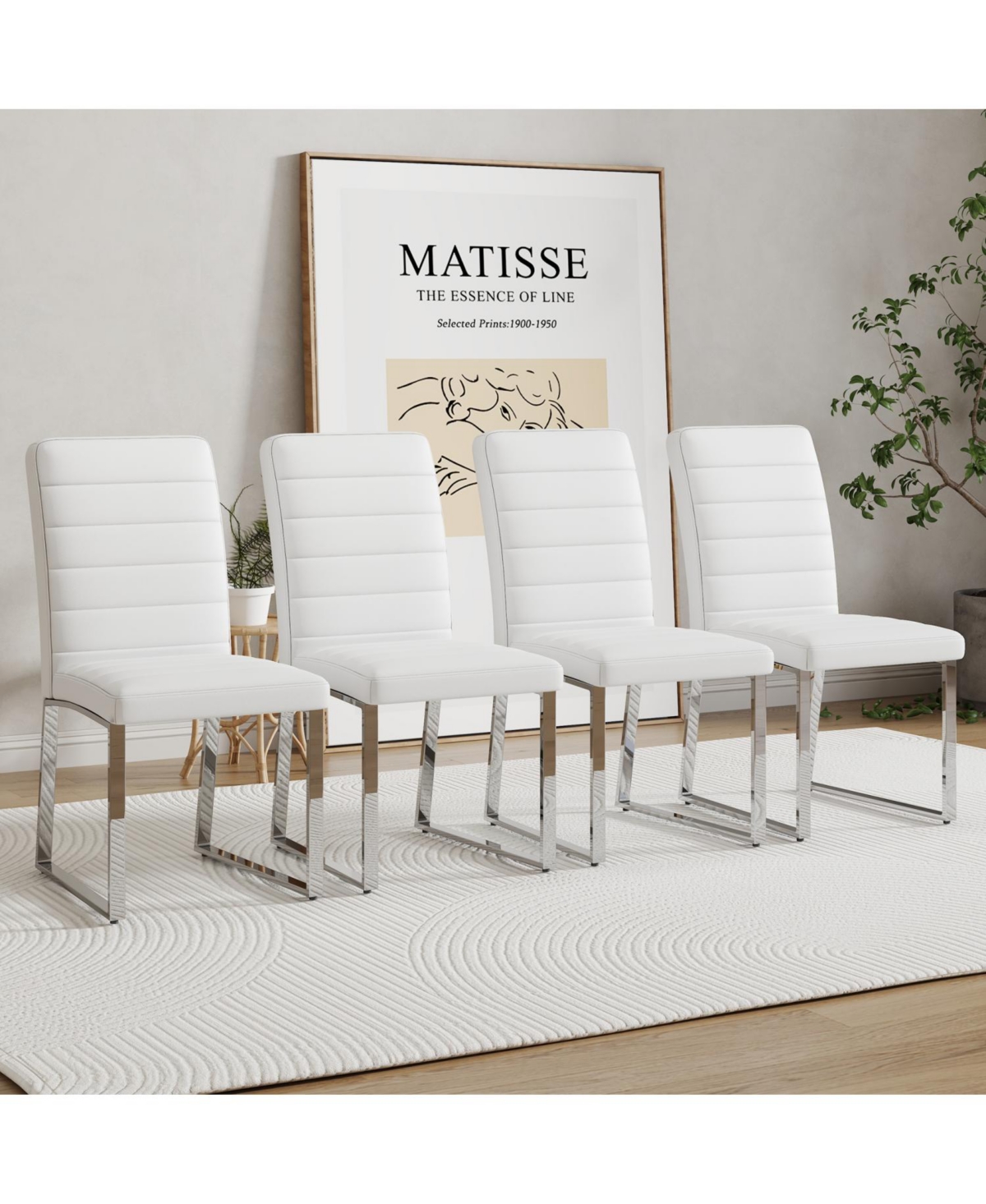 Click here for Streamdale Furniture 4-Pack Heavy-Duty Cushioned C... prices