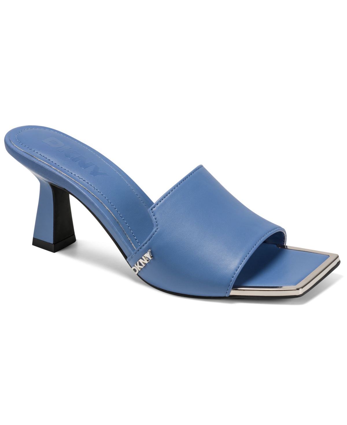 Click here for Dkny Womens Kailyn Slip-On Mule Sandals - Sky Blue prices