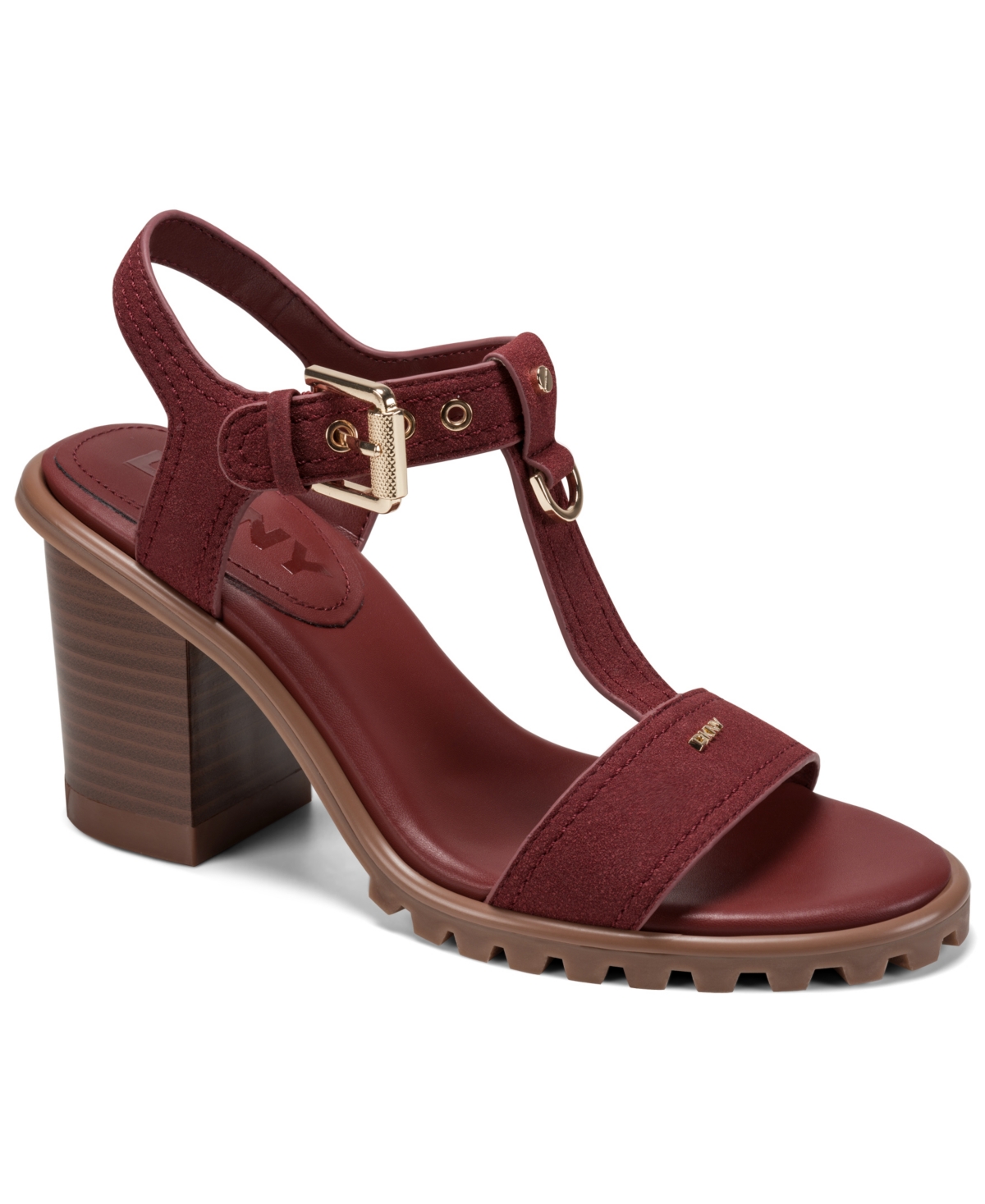 Click here for Dkny Womens Marg Ankle Strap Heel Sandals - Brick prices