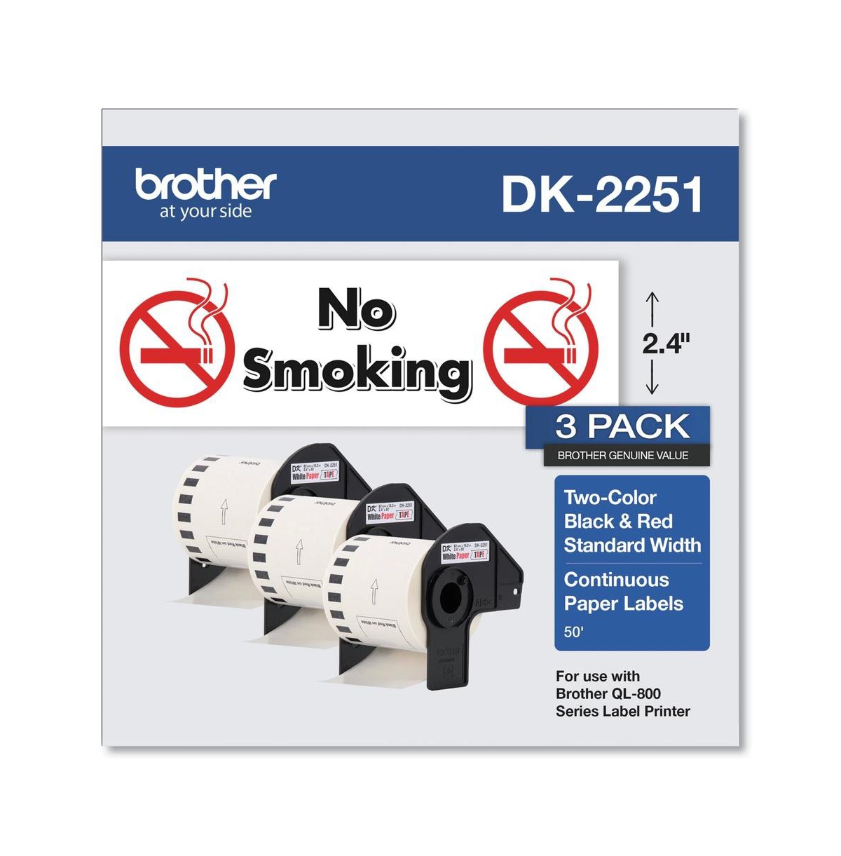 Click here for Brother DK22513PK 2.44 in x 50 ft Continuous Paper... prices
