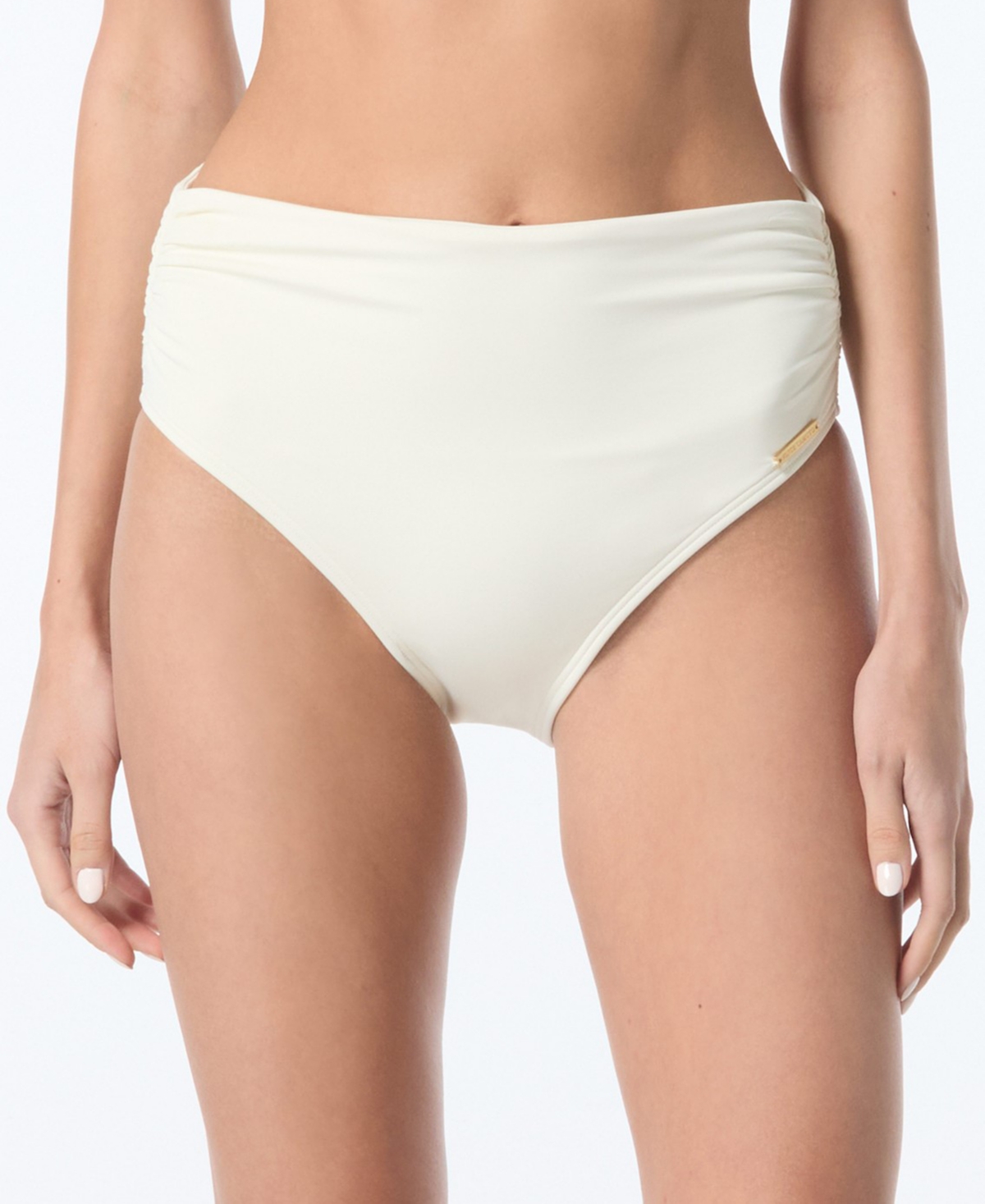 Click here for Vince Camuto High-Waisted Bikini Bottoms - Ivory prices