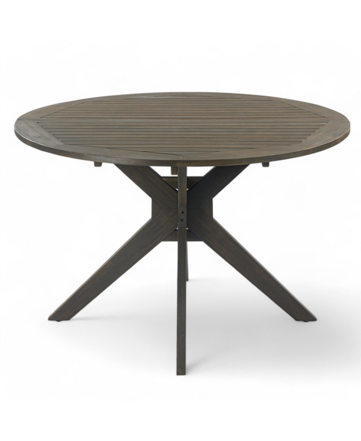 Click here for Mondawe 47-in Round Outdoor Dining Table in Gray A... prices