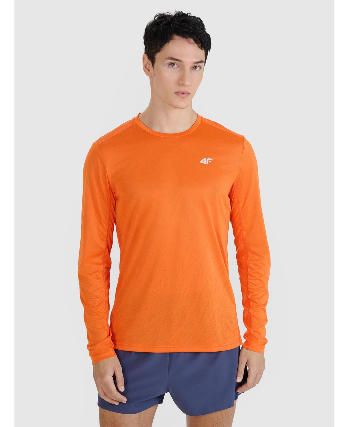 Click here for 4F Mens Quick-Drying Running Longsleeve - Orange prices